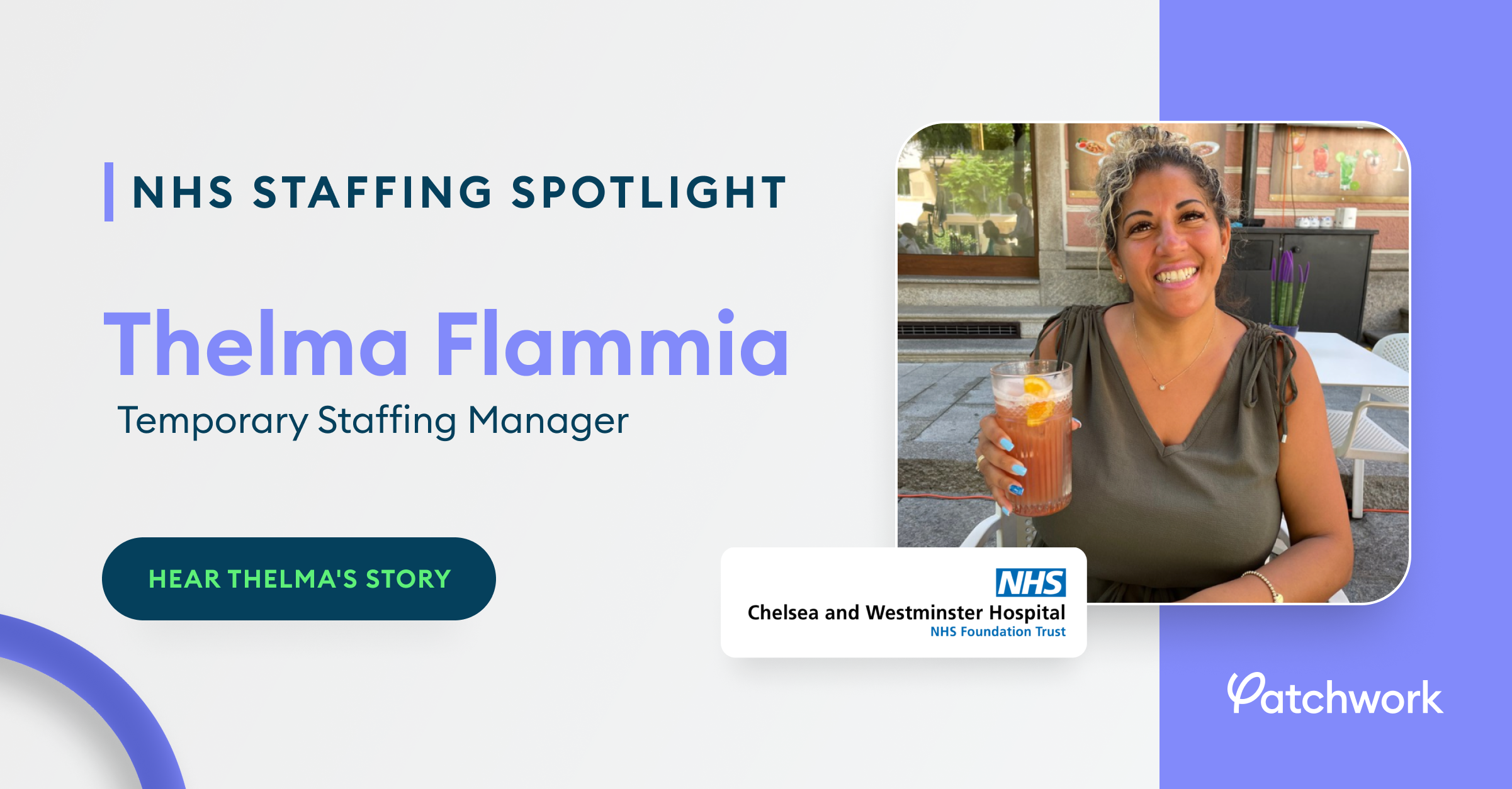 [NHS Staffing Spotlight] Thelma Flammia